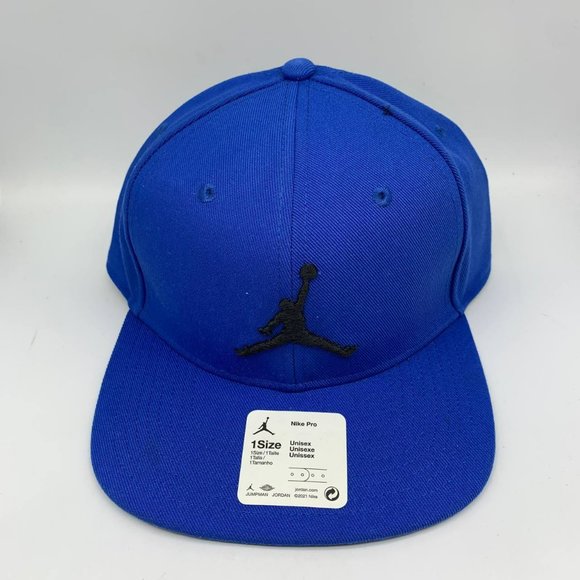 Jordan | Accessories | Air Jordan Pro Jumpman Hat Snapback Cap Blue New ...